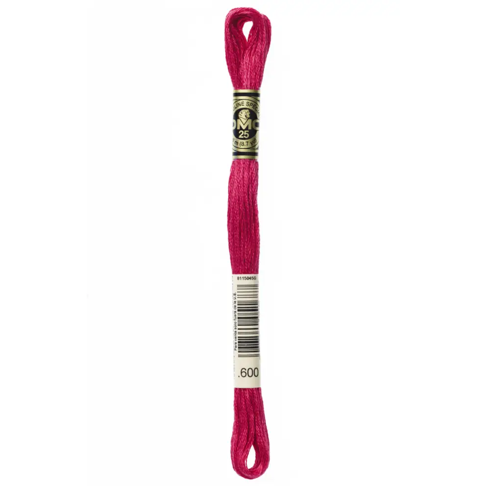 600 Very Dark Cranberry DMC Floss