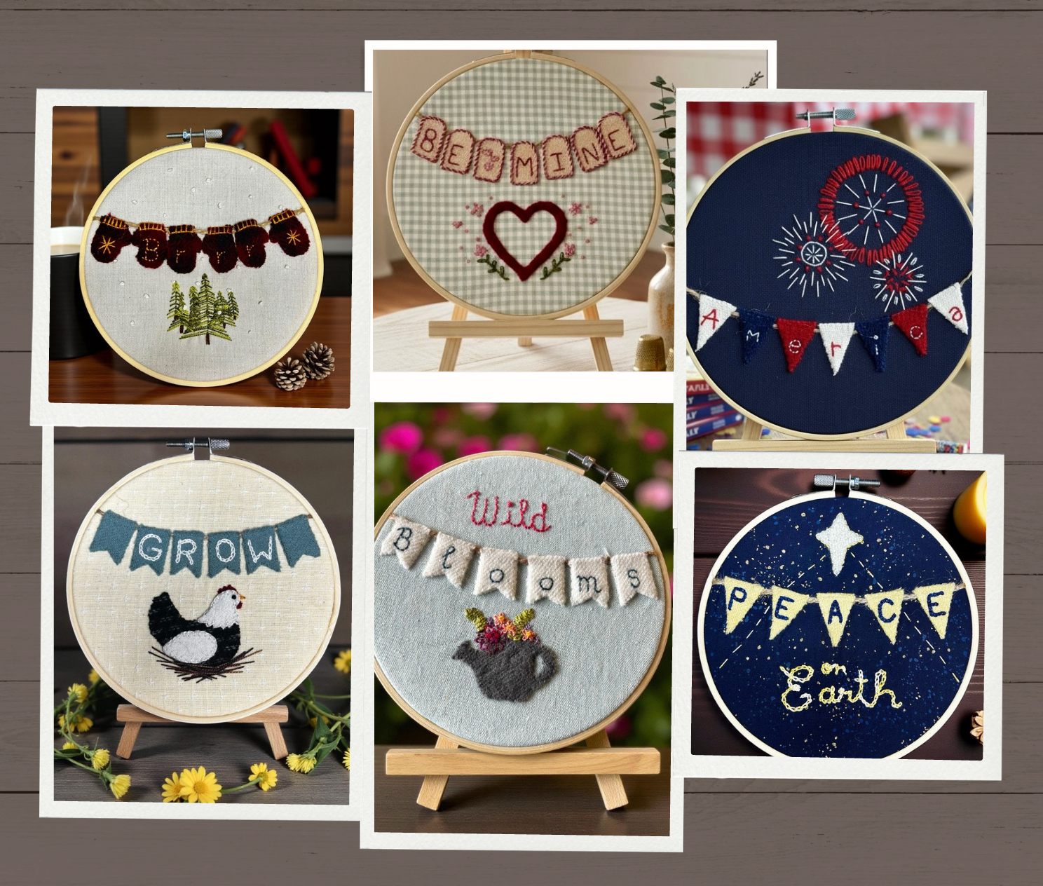 Mini Wool Banners - Month 1